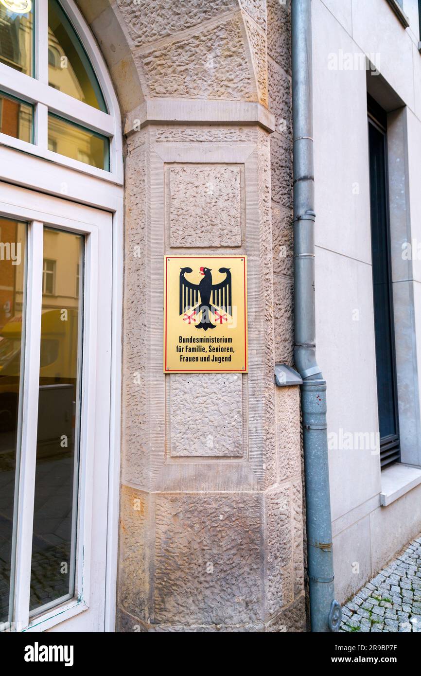 Berlin, Germany - 17 DEC 2021: The Federal Ministry of Family Affairs ...