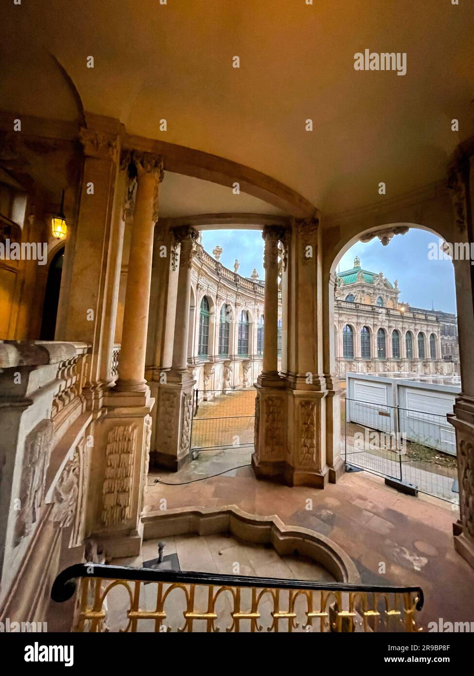 Dresden, Germany - December 19, 2021: Exterior view of the ...