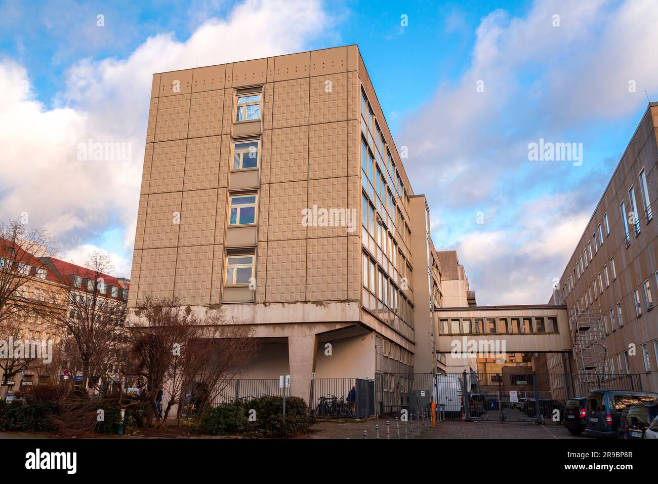 Berlin, Germany - 20 DEC 2021: Modern buildings and contemporary ...
