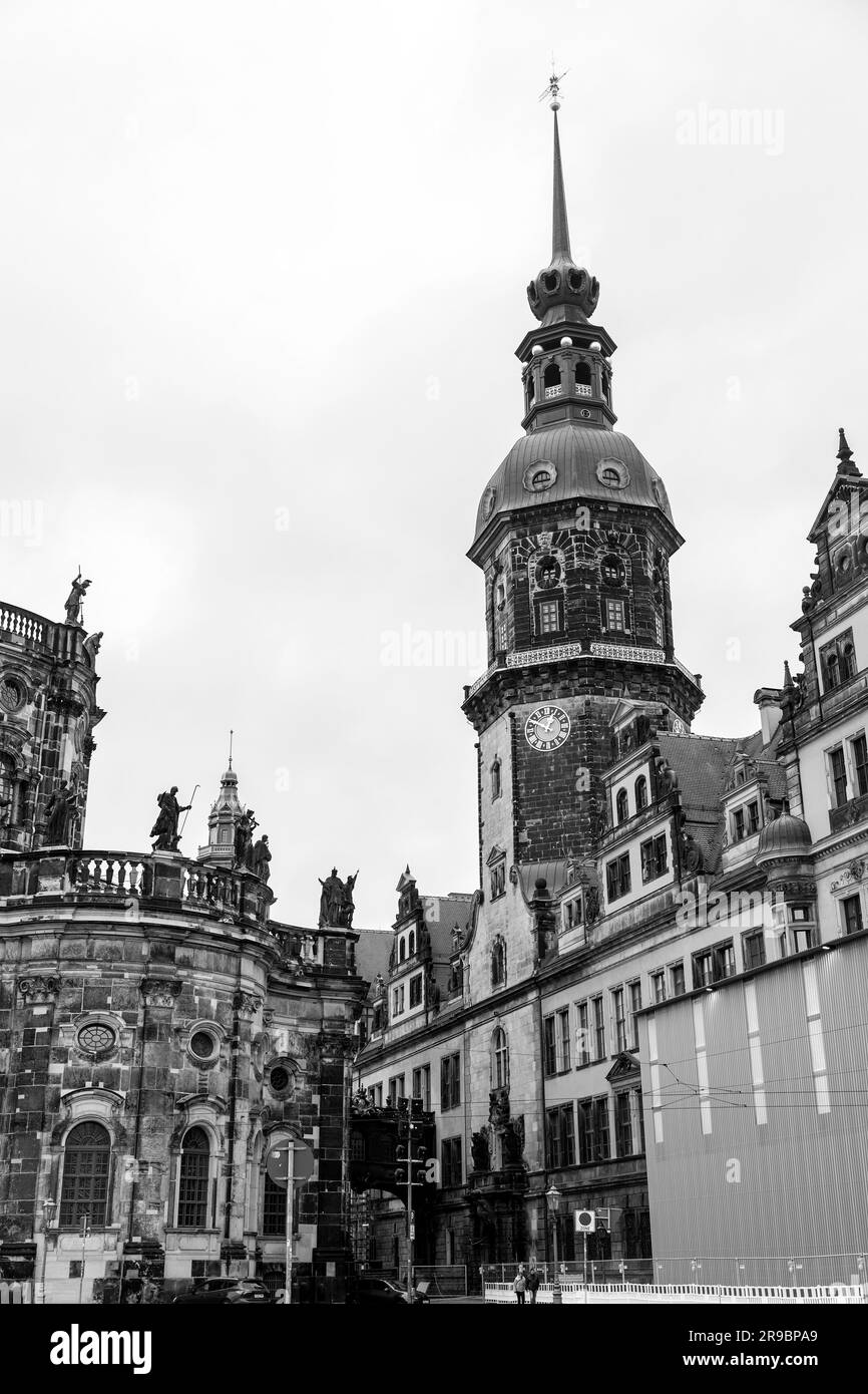 Dresden, Germany - December 19, 2021: Exterior view of the ...