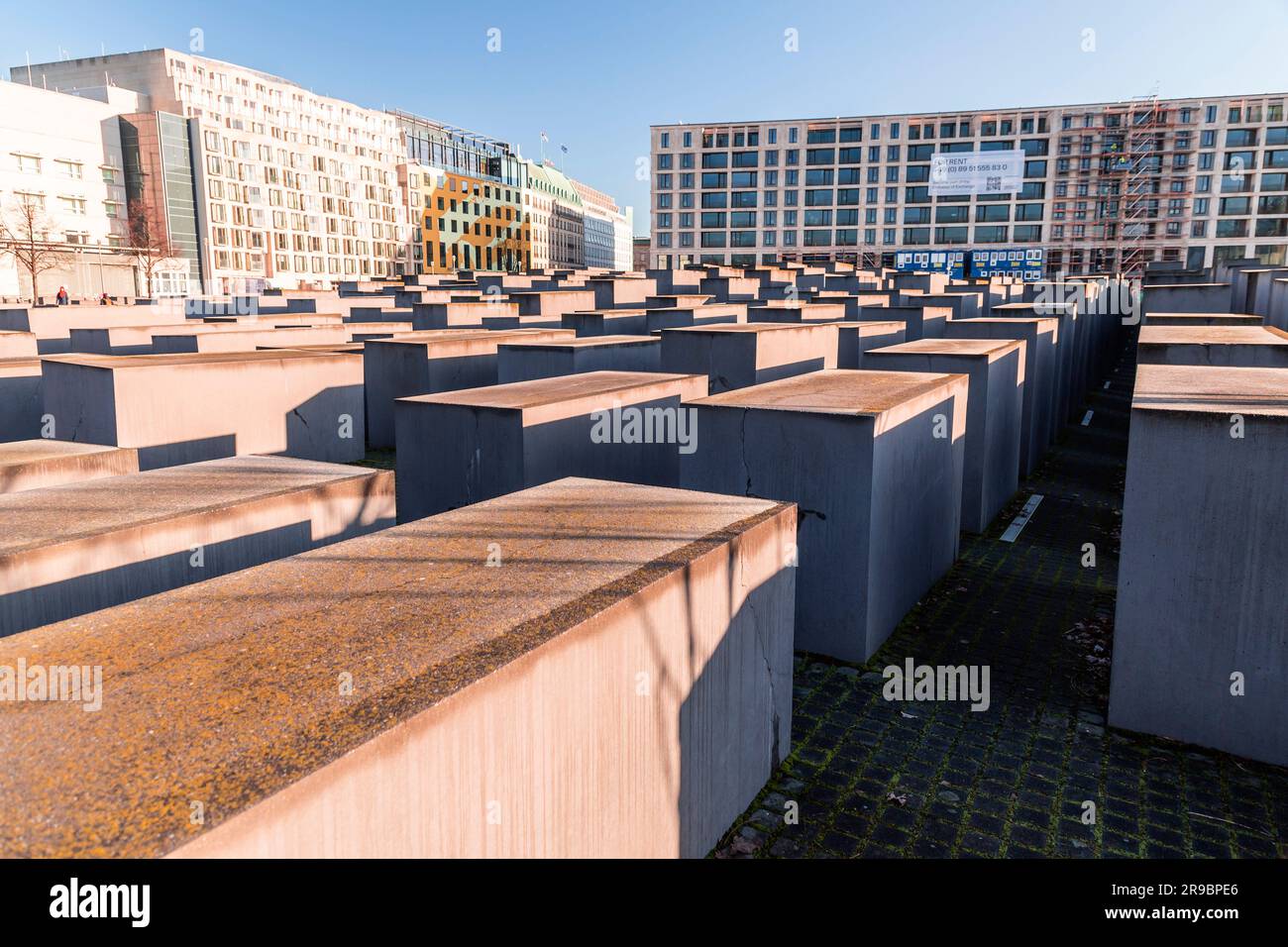 Berlin, Germany - 20 DEC 2021: The Holocaust Memorial is a memorial in ...