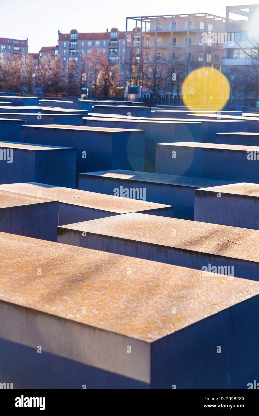 Berlin, Germany - 20 DEC 2021: The Holocaust Memorial is a memorial in ...