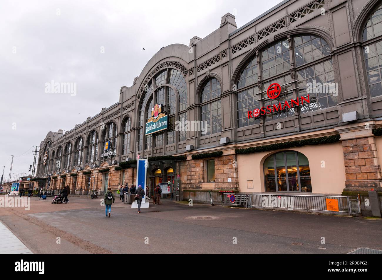 Dresden, Germany - December 19, 2021: Dresden Hauptbahnhof is the ...