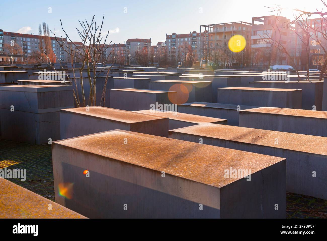 Berlin, Germany - 20 DEC 2021: The Holocaust Memorial is a memorial in ...