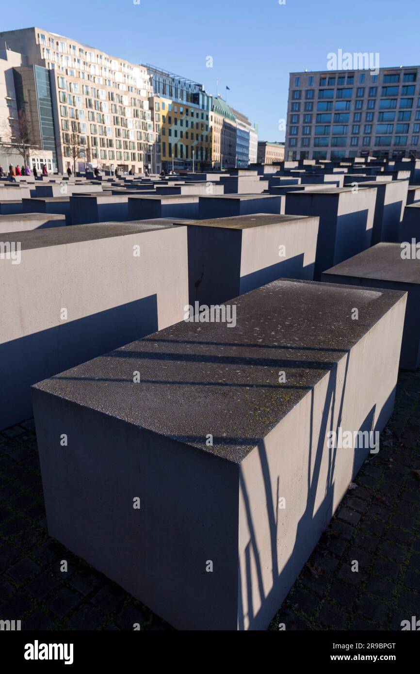 Berlin, Germany - 20 DEC 2021: The Holocaust Memorial is a memorial in ...
