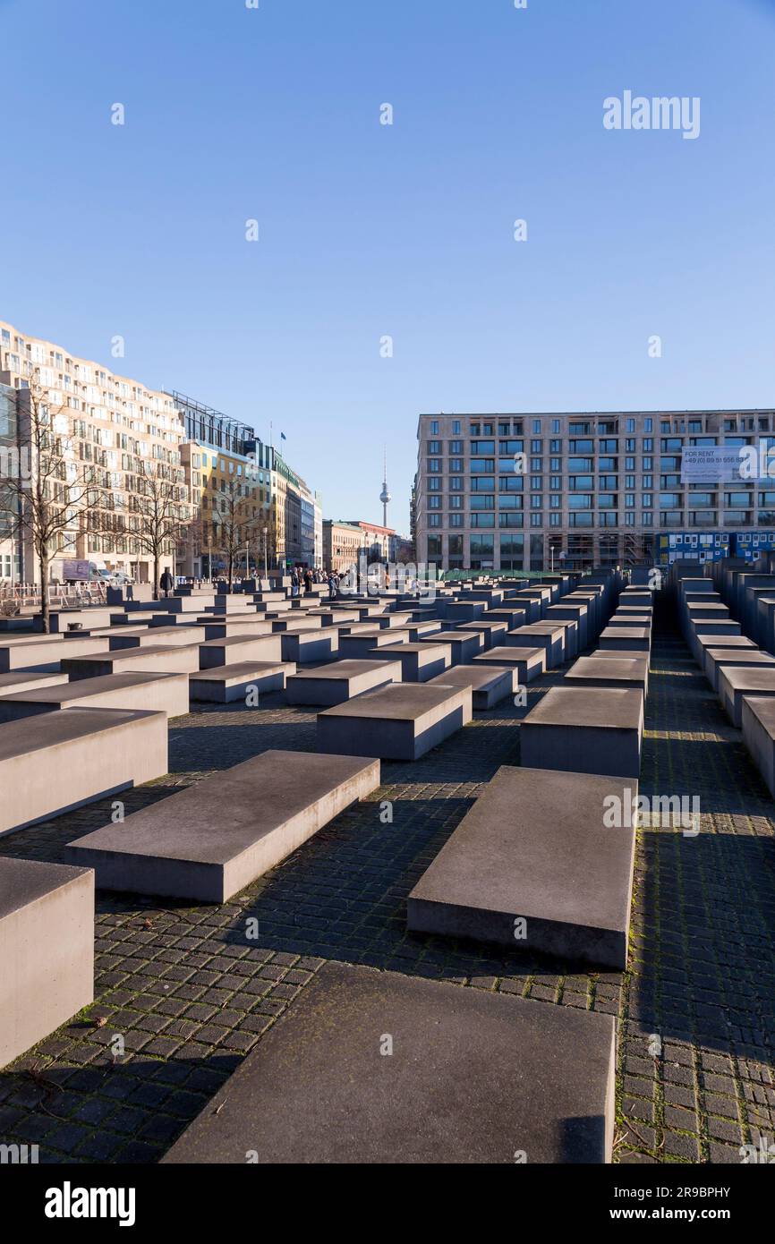 Berlin, Germany - 20 DEC 2021: The Holocaust Memorial is a memorial in ...