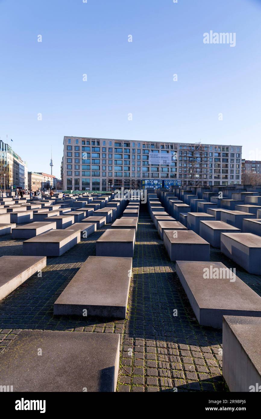 Berlin, Germany - 20 DEC 2021: The Holocaust Memorial is a memorial in ...
