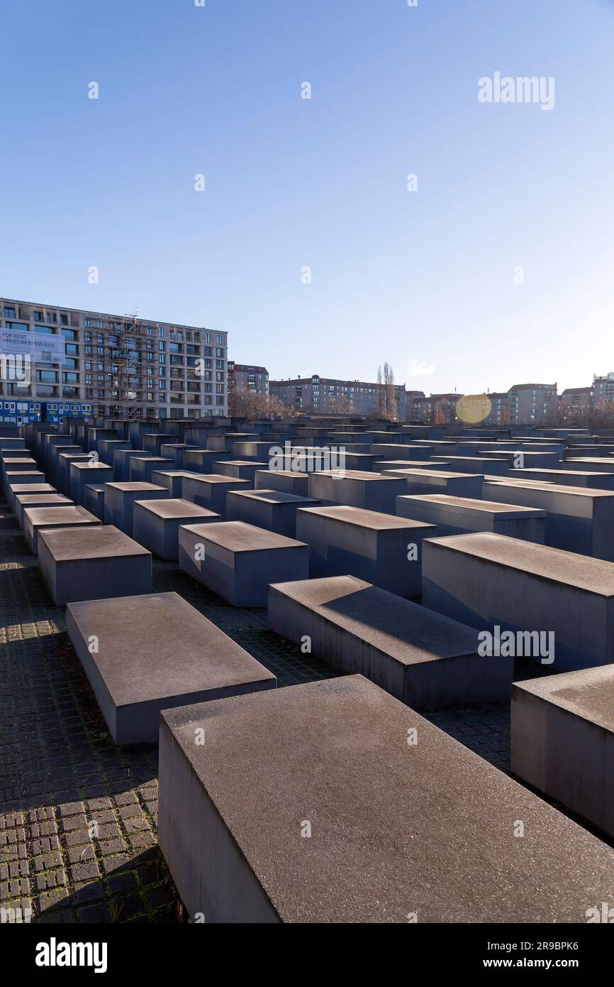 Berlin, Germany - 20 DEC 2021: The Holocaust Memorial is a memorial in ...