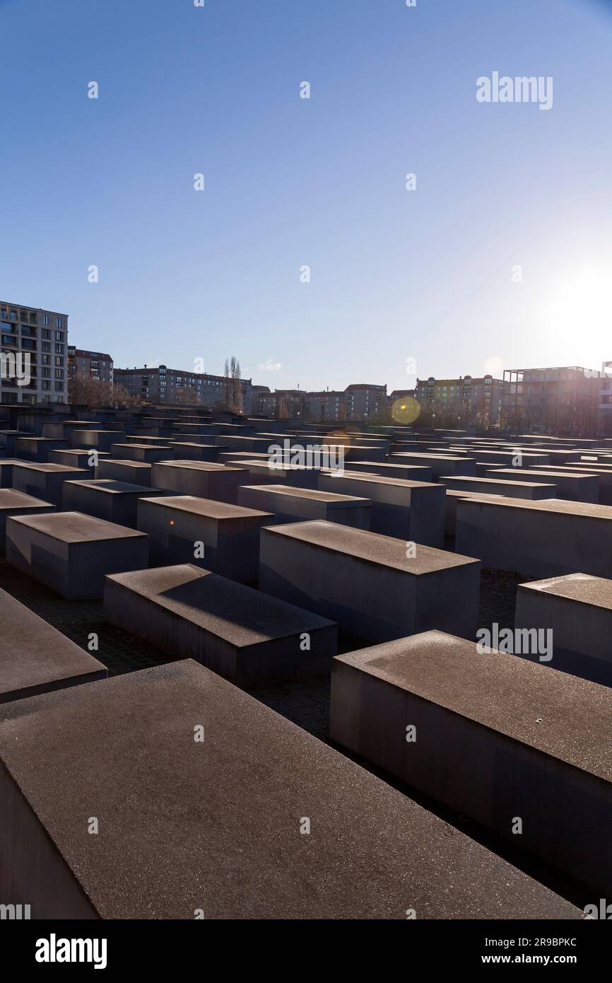 Berlin, Germany - 20 DEC 2021: The Holocaust Memorial is a memorial in ...