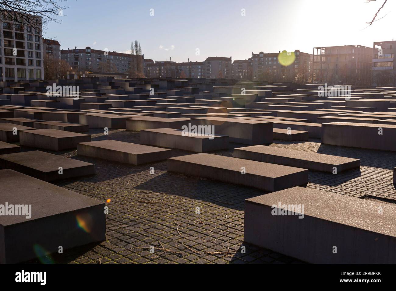 Berlin, Germany - 20 DEC 2021: The Holocaust Memorial is a memorial in ...