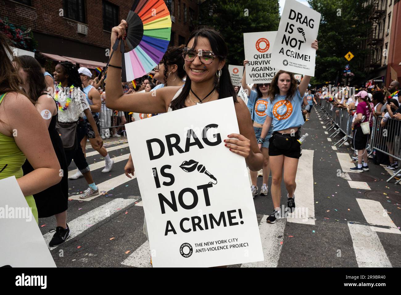 New york gay pride parade floats hi-res stock photography and images ...