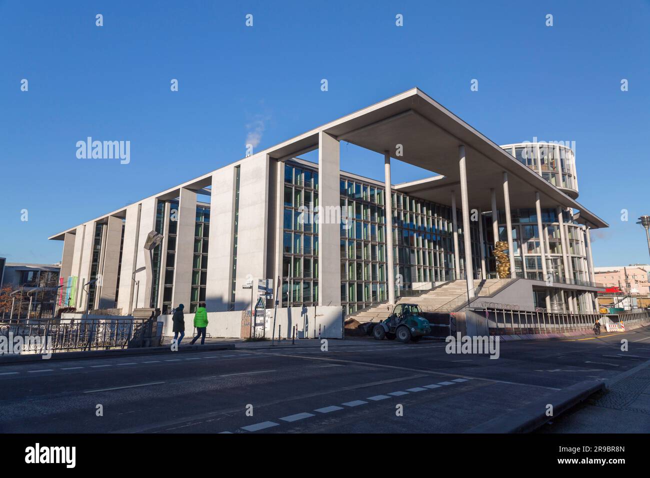 Berlin, Germany - 20 DEC 2021: MELH is a striking parliament building ...