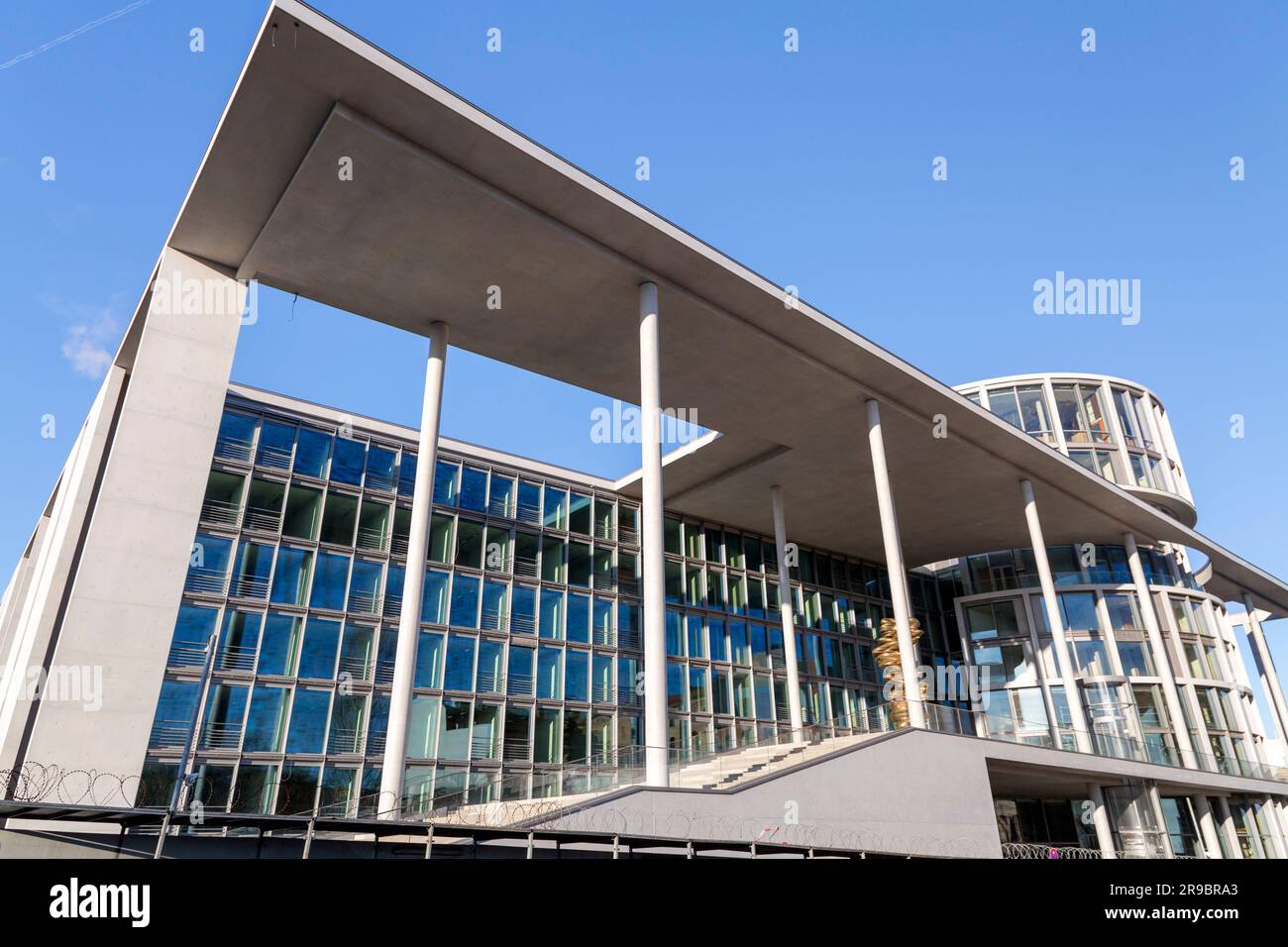 Berlin, Germany - 20 DEC 2021: MELH is a striking parliament building ...