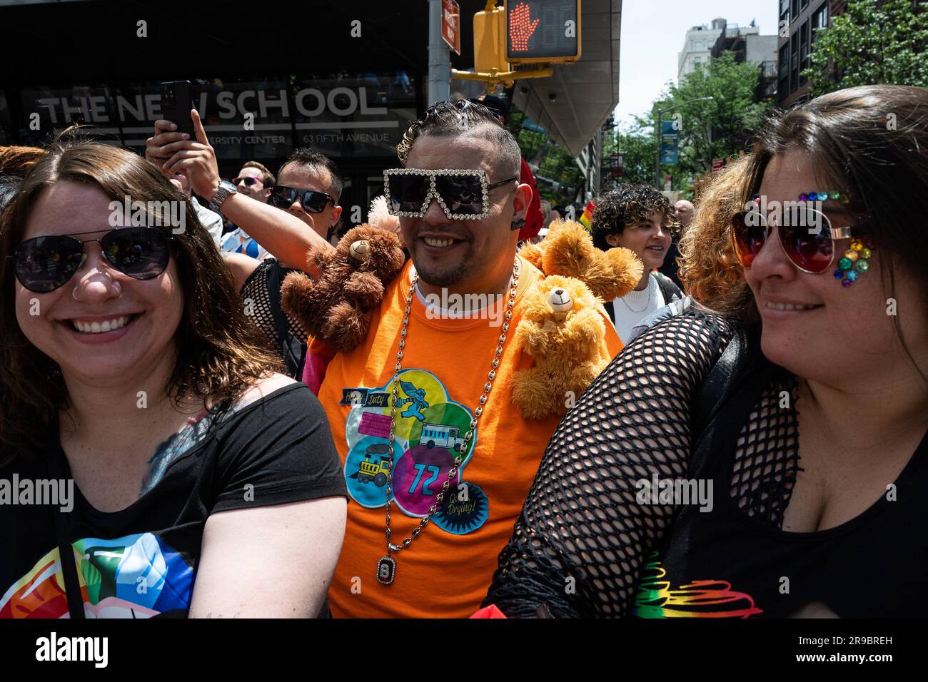 New York, USA. 25th June, 2023. Thousands of revelers lined the streets ...