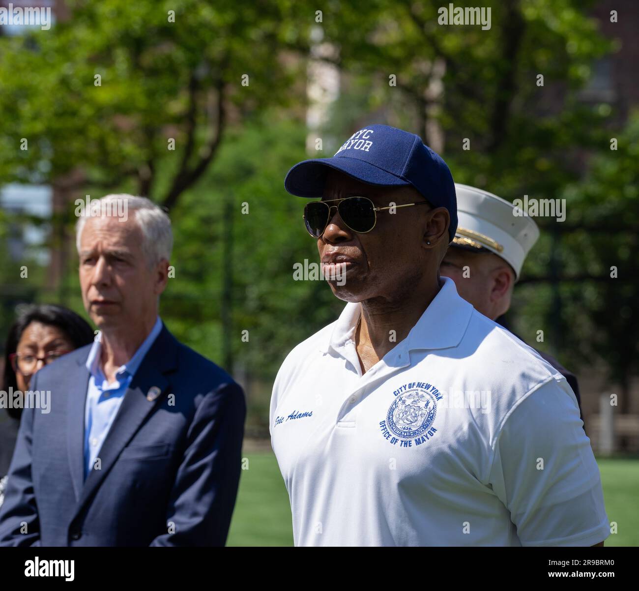 New York City Mayor Eric Adams, Majority Leader Chuck Schumer, Senator ...