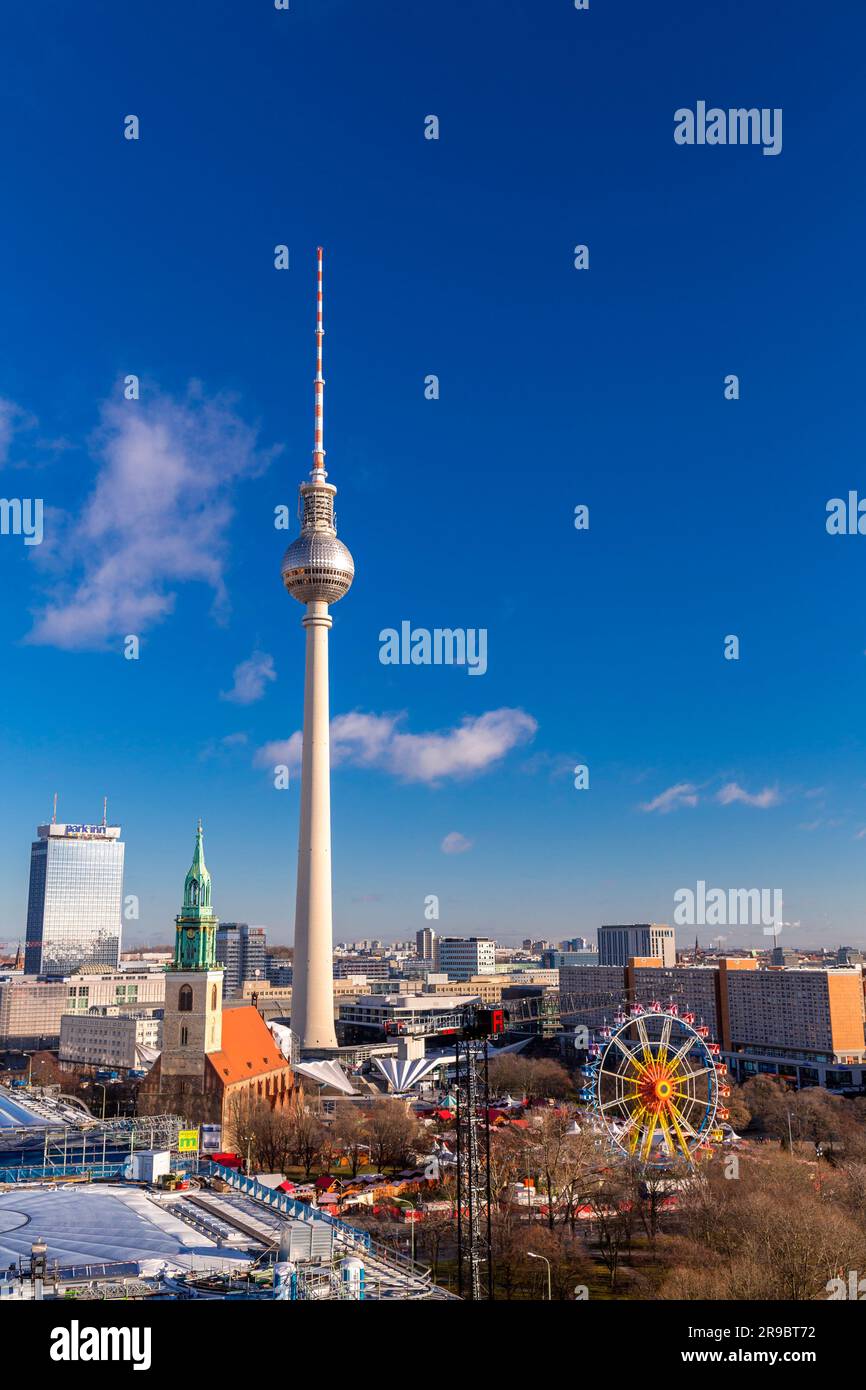 Berlin, Germany - December 20, 2021: Berlin Television Tower or ...