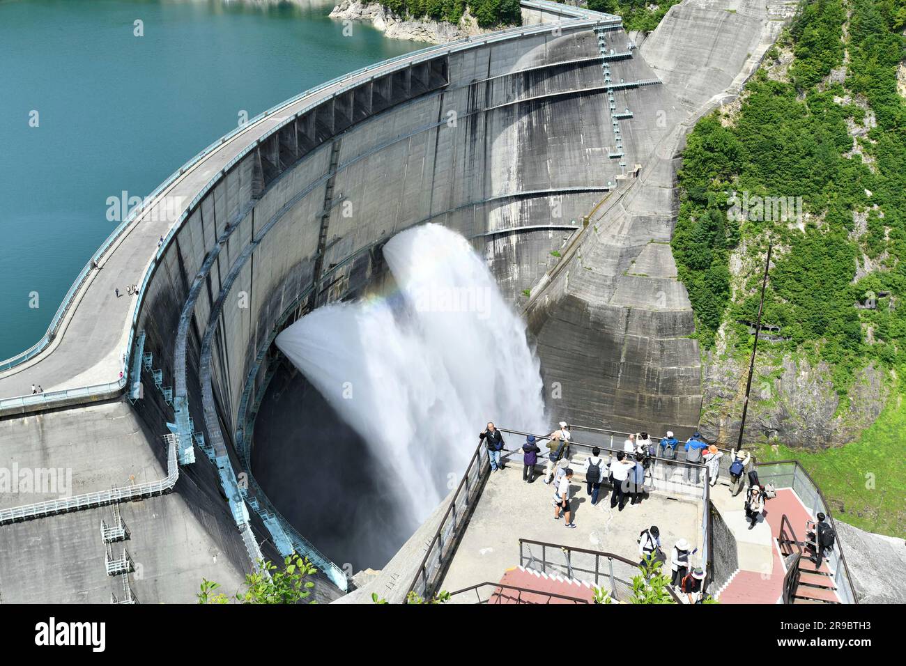 An annual release of water, which has become a tourist attraction, took ...