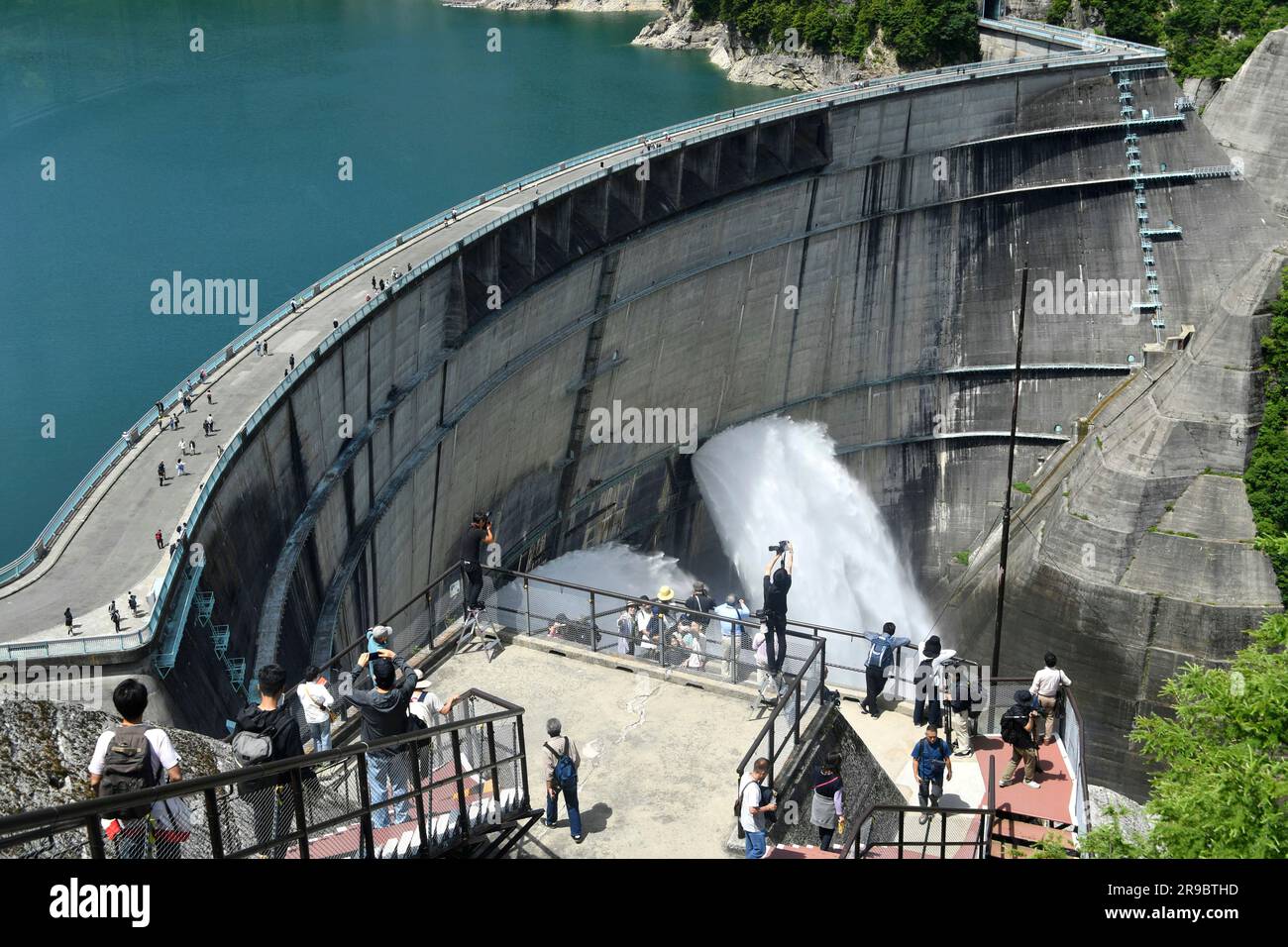 An annual release of water, which has become a tourist attraction, took ...