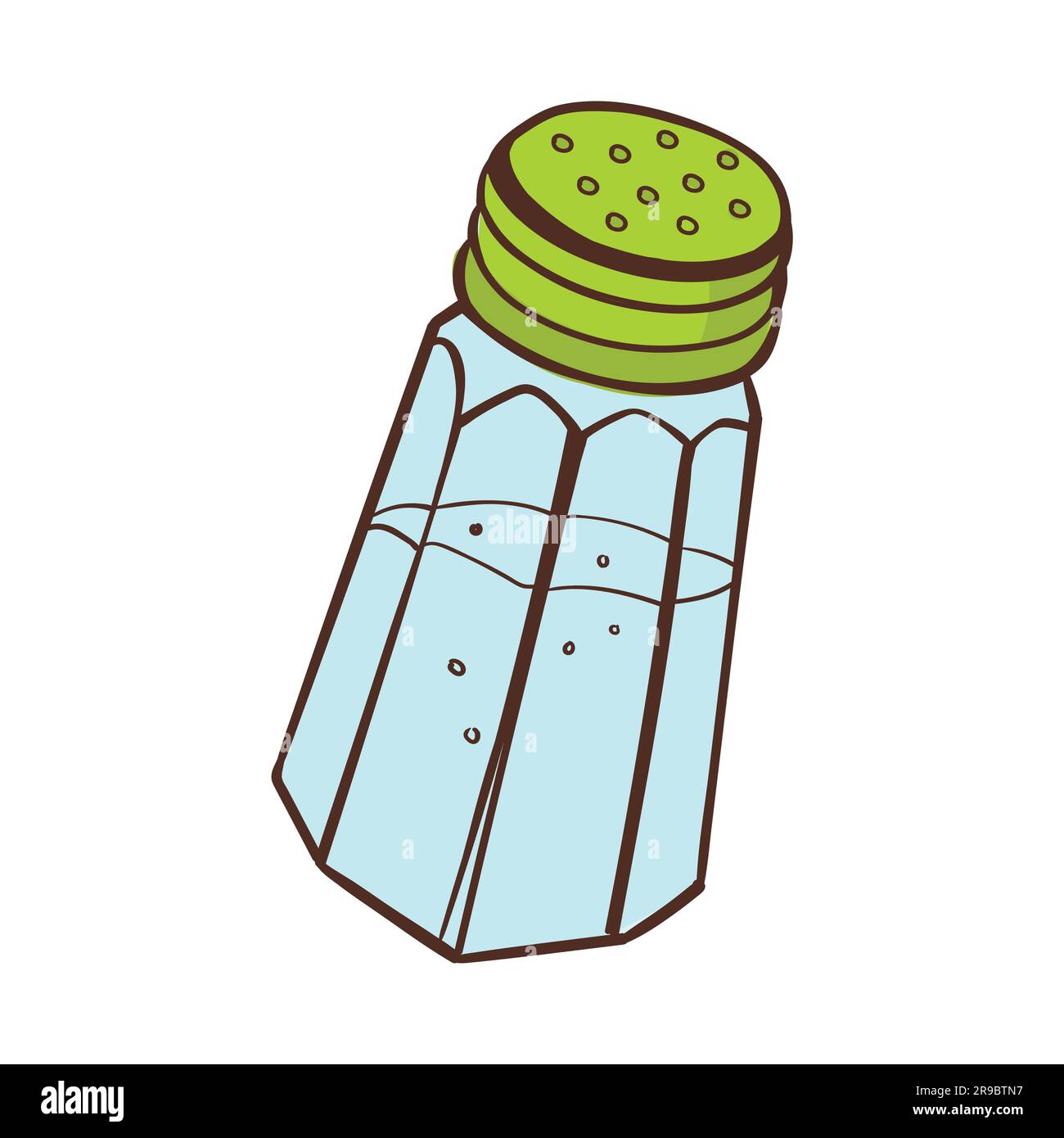 Salt and pepper shaker isolated on white background. Vector ...