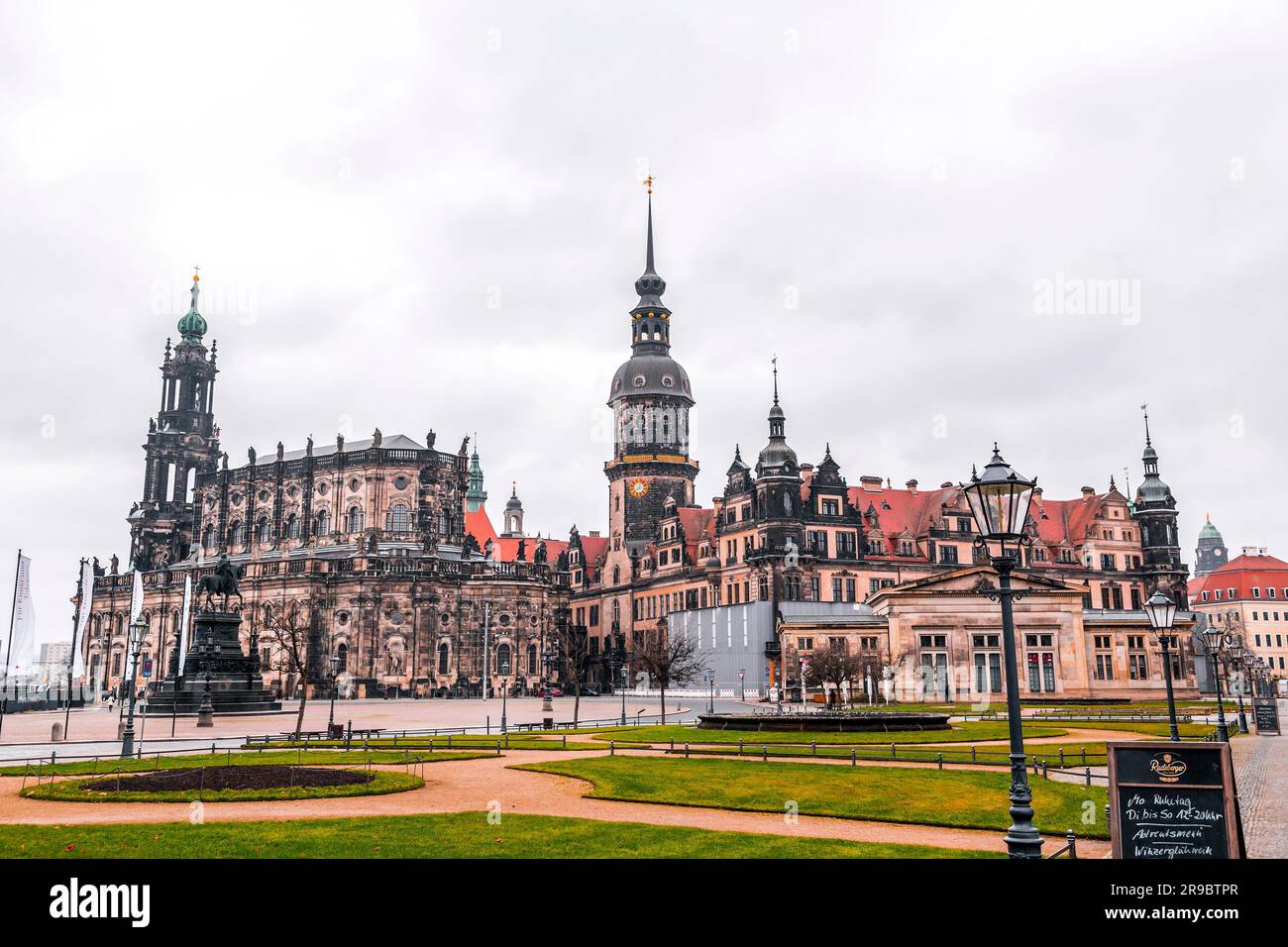 Dresden, Germany - December 19, 2021: Exterior view of the ...