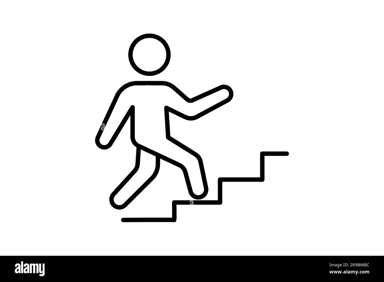 Success stairs up Icon. People go up stairs. icon related to career ... Success stairs up Icon. People go up stairs. icon related to career ...