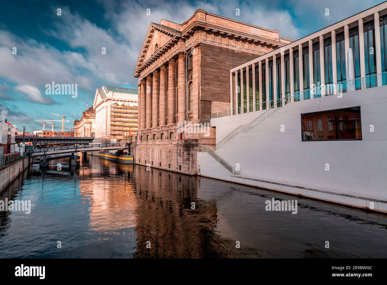 Berlin, Germany - 20 DEC 2021: The Pergamon Museum is a listed building ...
