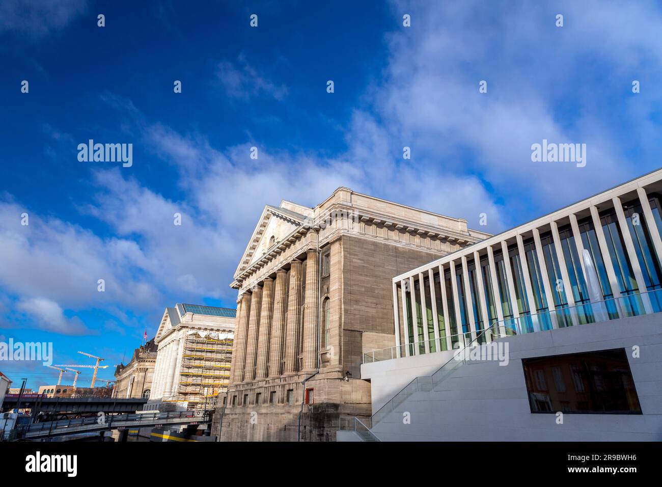 Berlin, Germany - 20 DEC 2021: The Pergamon Museum is a listed building ...
