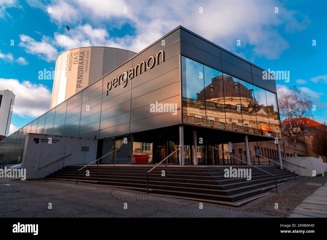 Berlin, Germany - 120 DEC 2021: The modern building of Pergamon Museum ...