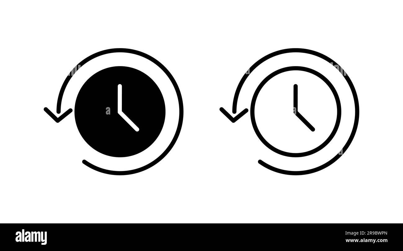 History icon vector. redo history icon Stock Vector Image & Art - Alamy