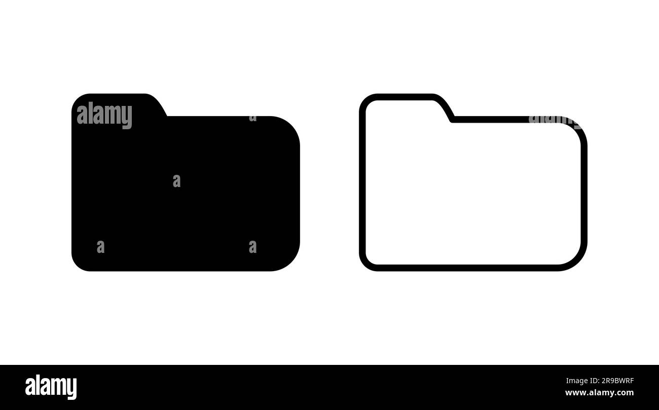 Folder icon vector. document folder icon Stock Vector Image & Art - Alamy