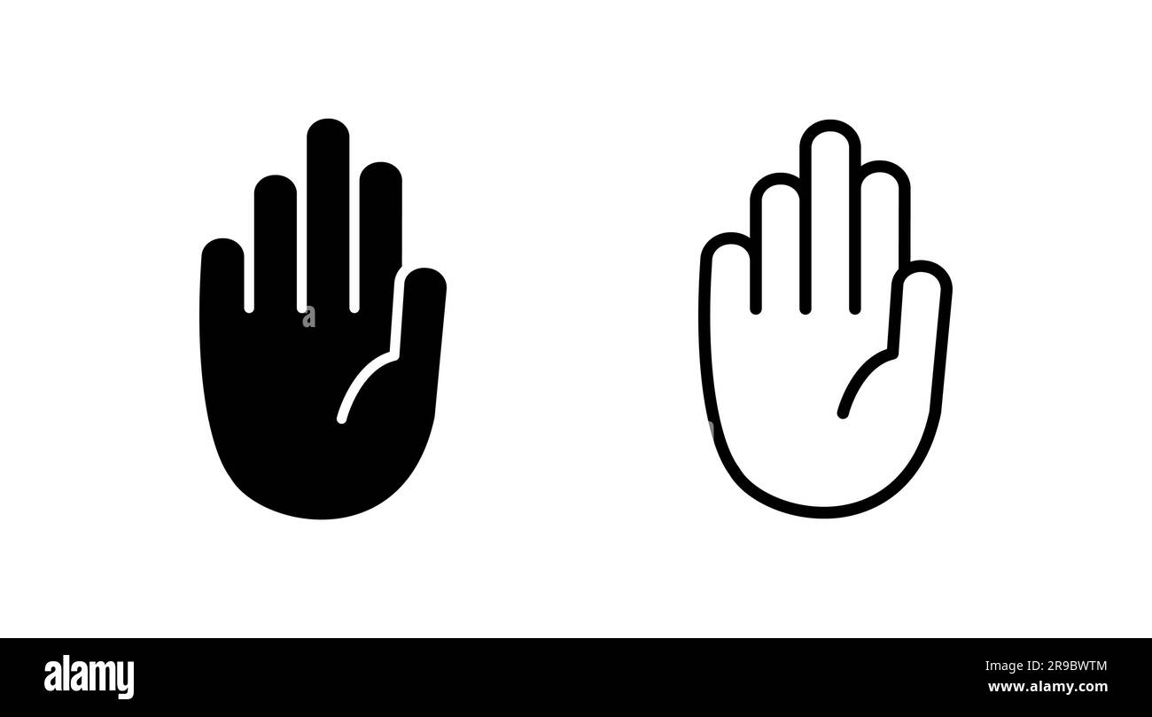 Hand icon vector. hand symbols. palm Stock Vector Image & Art - Alamy