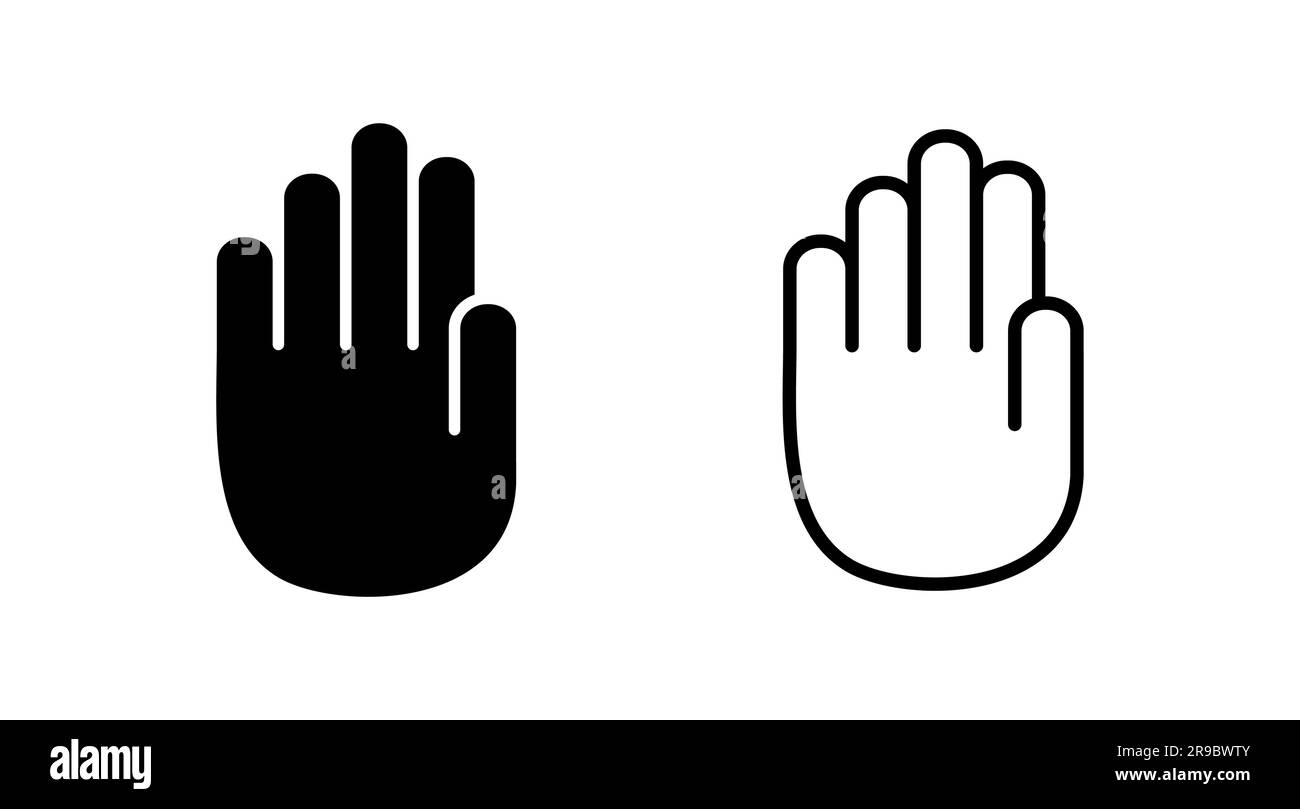 Hand icon vector. hand symbols. palm Stock Vector Image & Art - Alamy