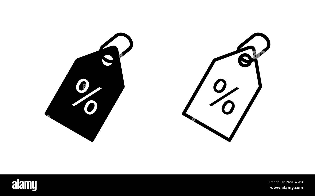 Discount icon vector. shopping tags. percentage icon Stock Vector Image ...