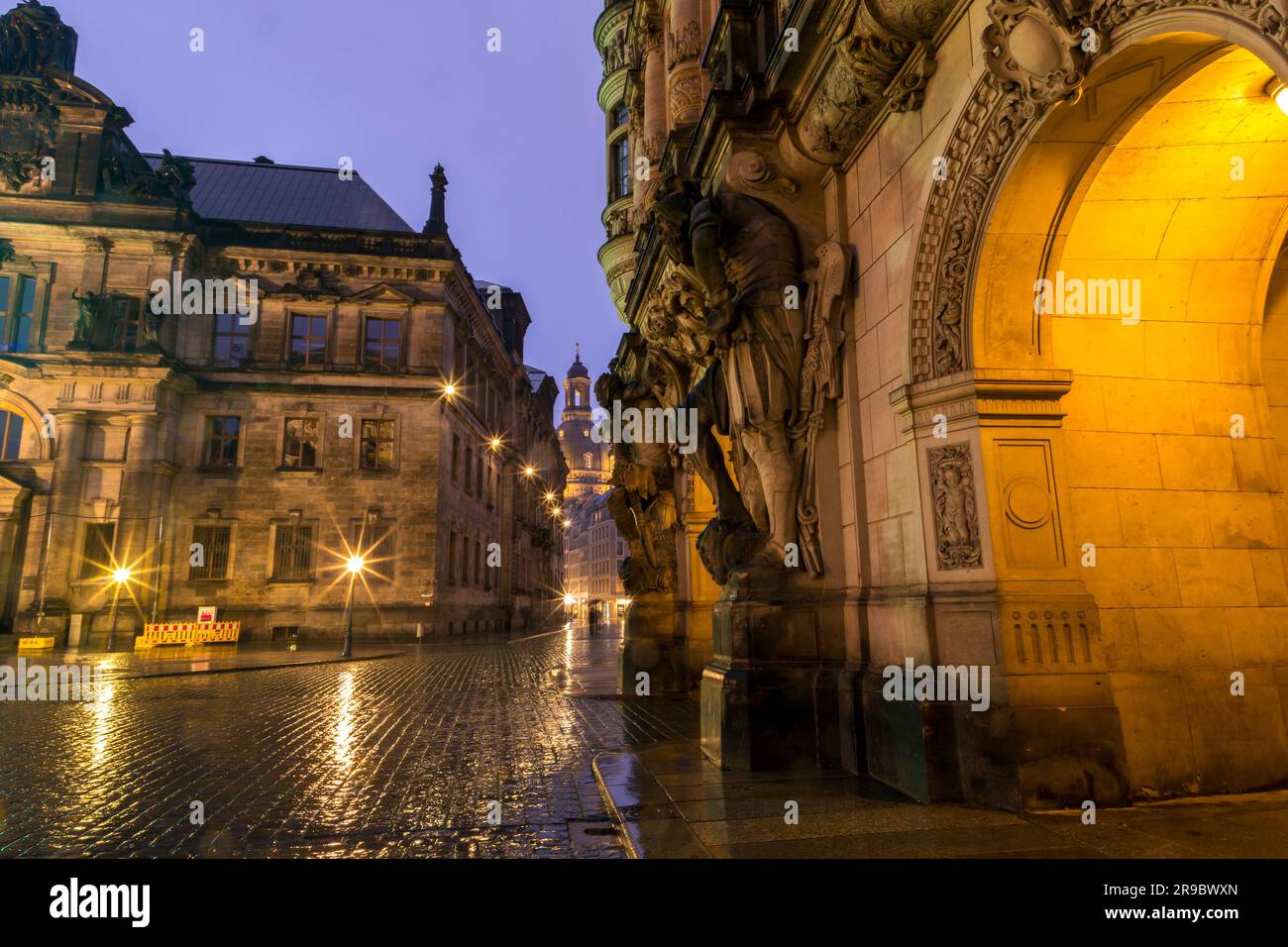 Dresden, Germany - December 19, 2021: The ancient George Gate or ...
