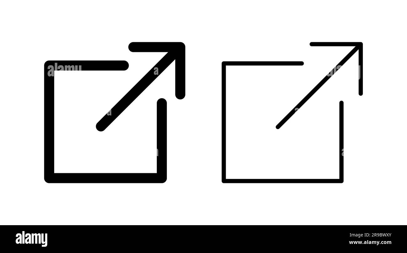 External link icon vector. hyperlink chain symbol. download, share ...