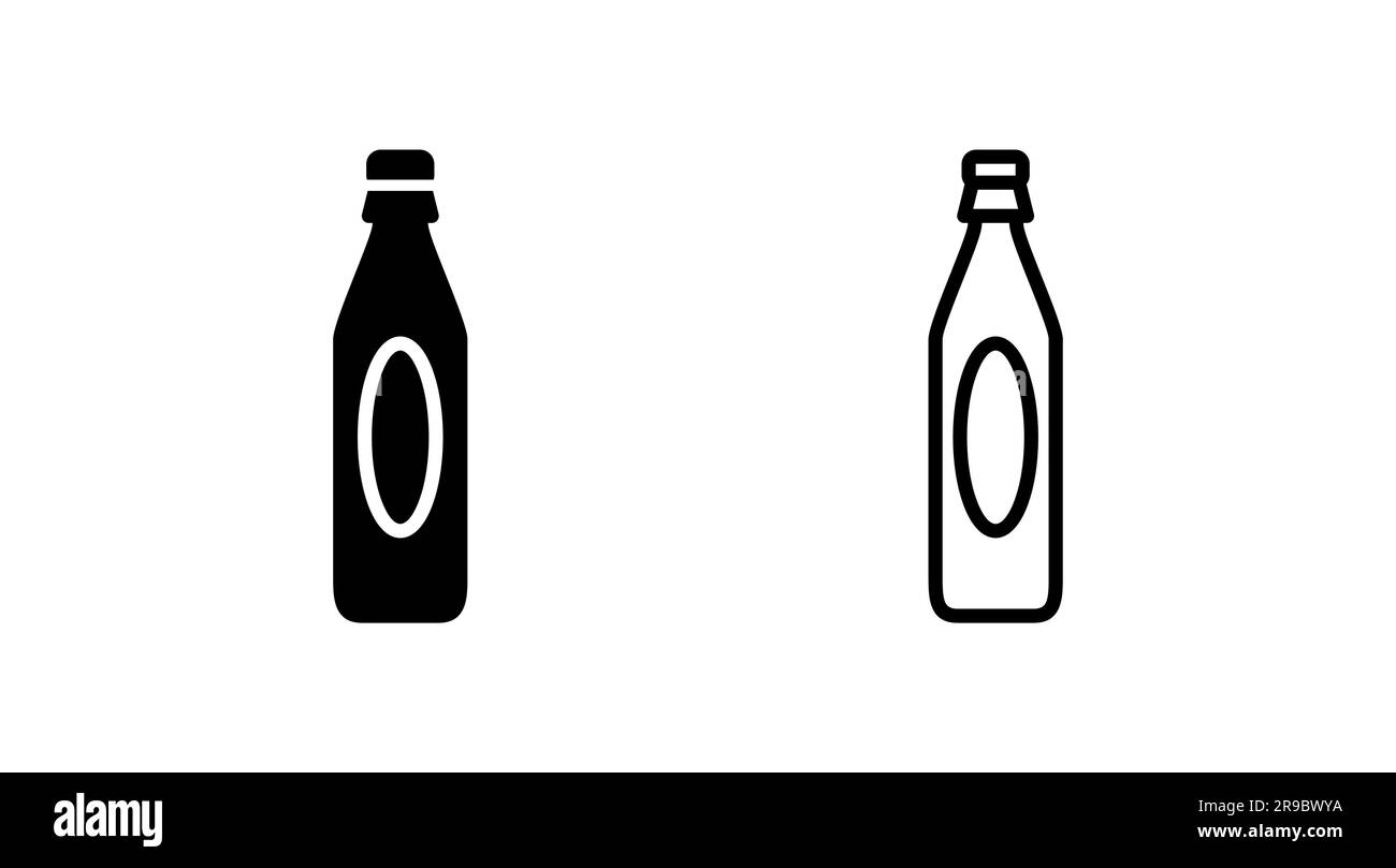 bottle icon vector. bottle icon in trendy flat design Stock Vector ...