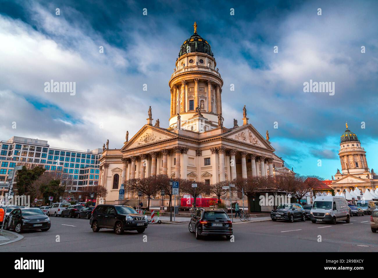Berlin, Germany - DEC 20, 2021: Exterior view of the Deutscher Dom, or ...