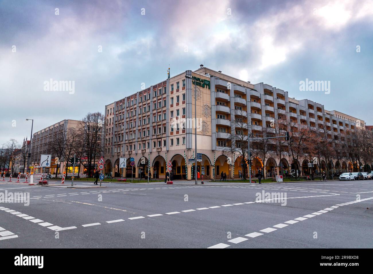 Berlin, Germany - DEC 21, 2021: Alexanderplatz is a large public square ...