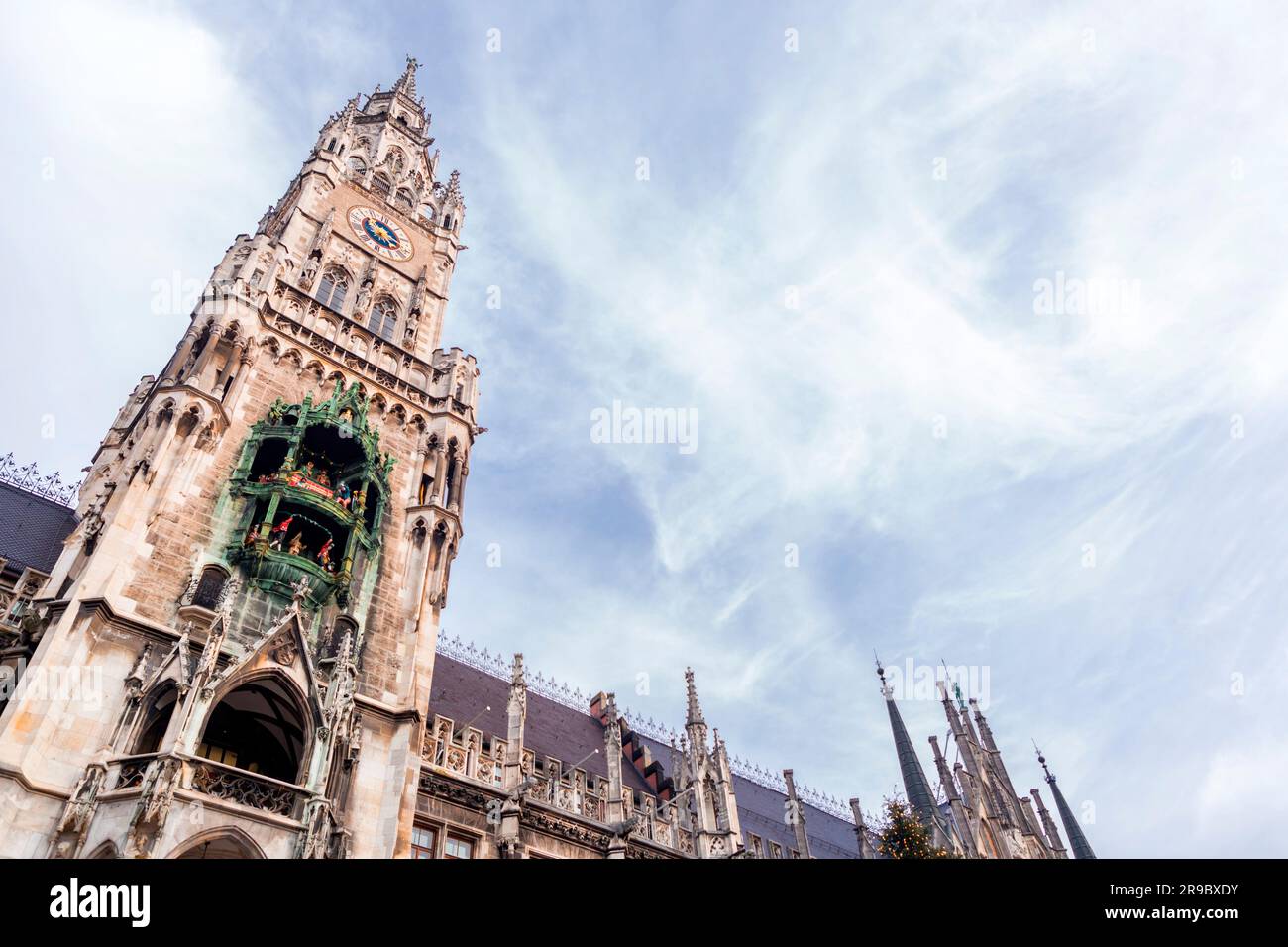 The Rathaus-Glockenspiel in Munich is a tourist attraction clock in ...