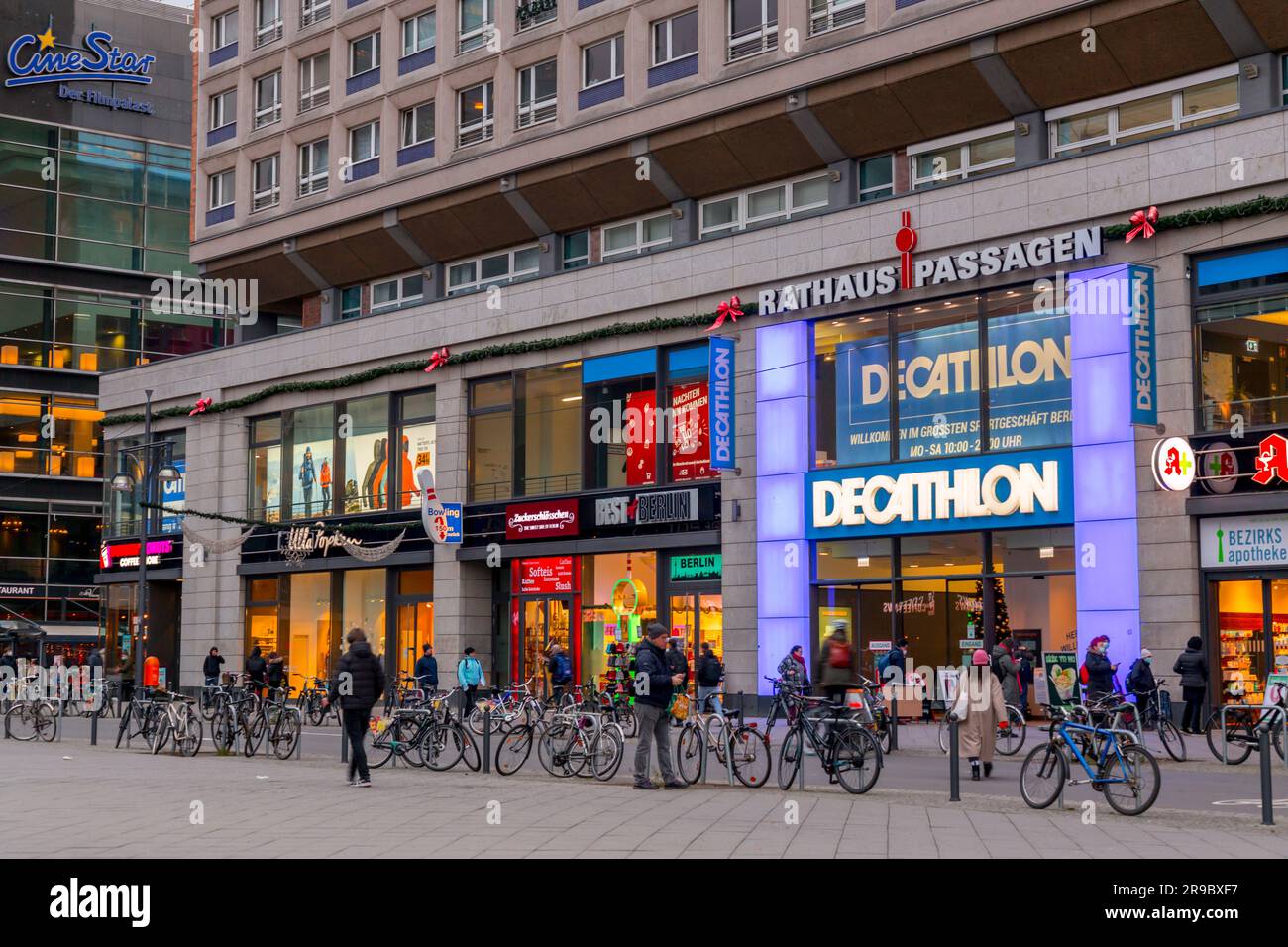 Berlin, Germany - DEC 21, 2021: Alexanderplatz is a large public square ...