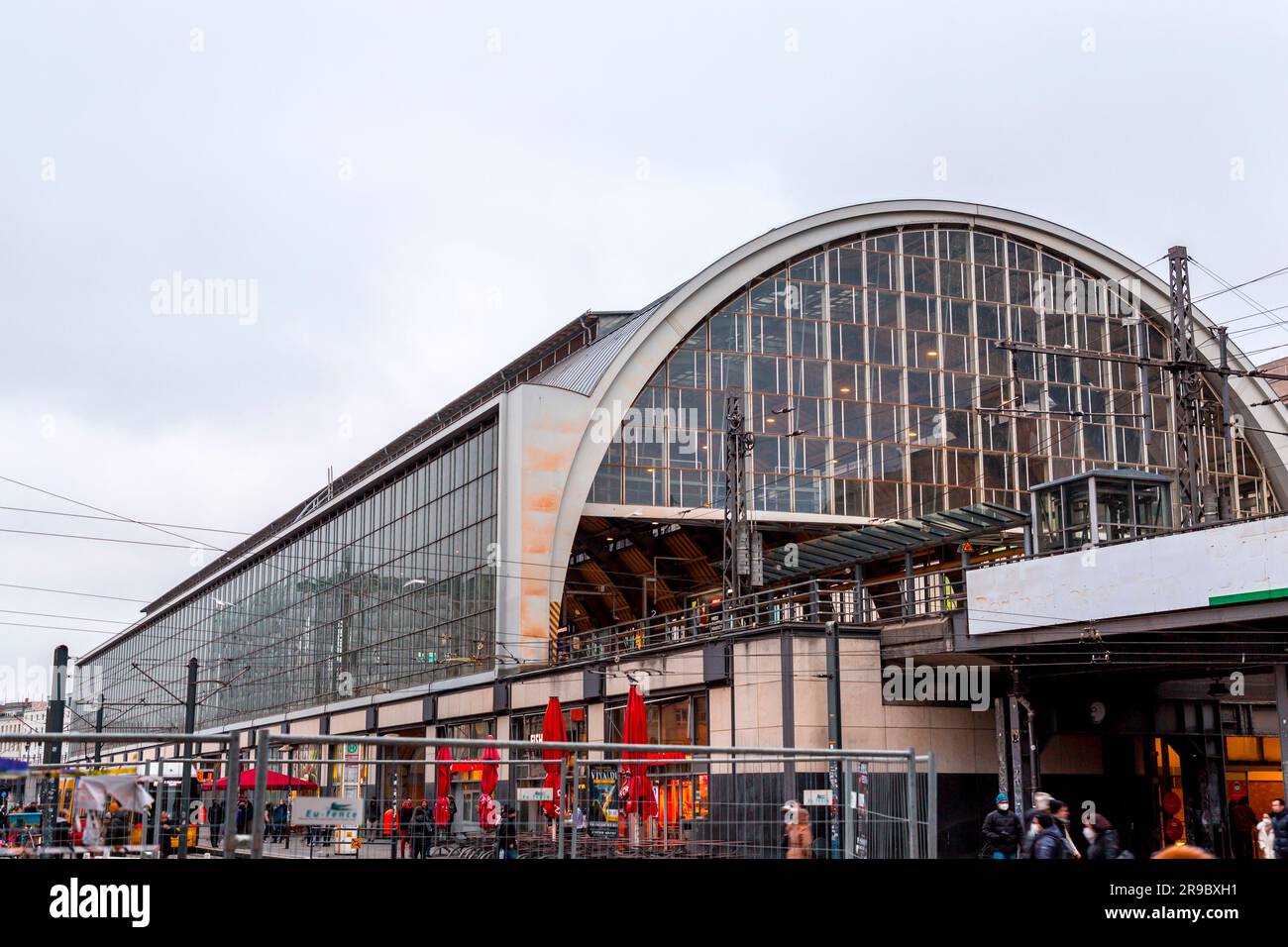 Berlin, Germany - DEC 21, 2021: Alexanderplatz is a large public square ...