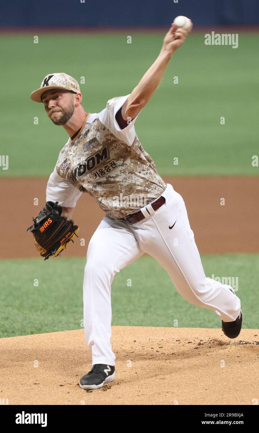26th June, 2023. Baseball: Kiwoom Heroes vs. Doosan Bears Kiwoom Heroes ...