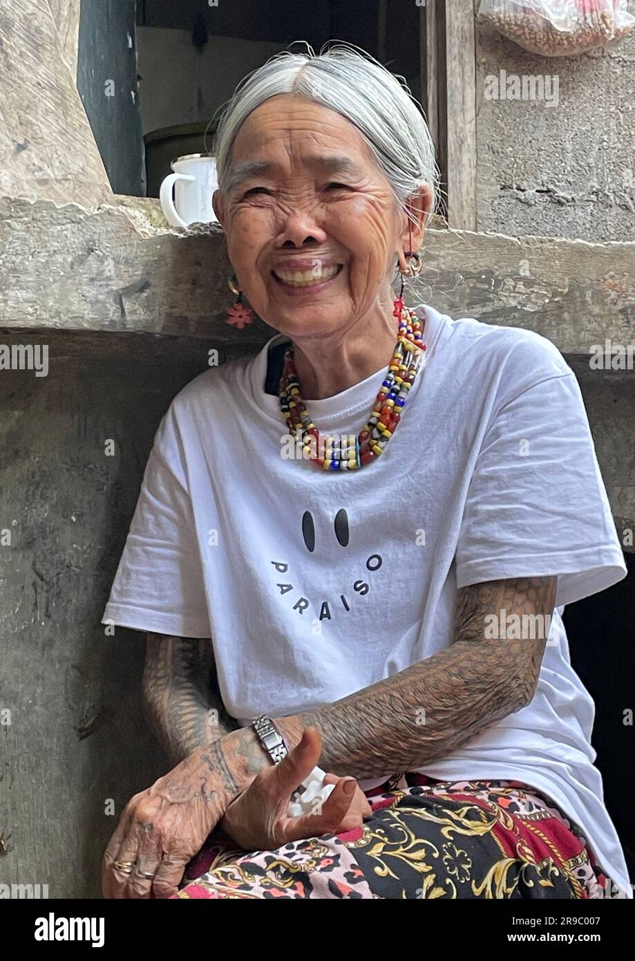 Buscalan, Philippines. 24th May, 2023. Maria Oggay, popularly known as ...