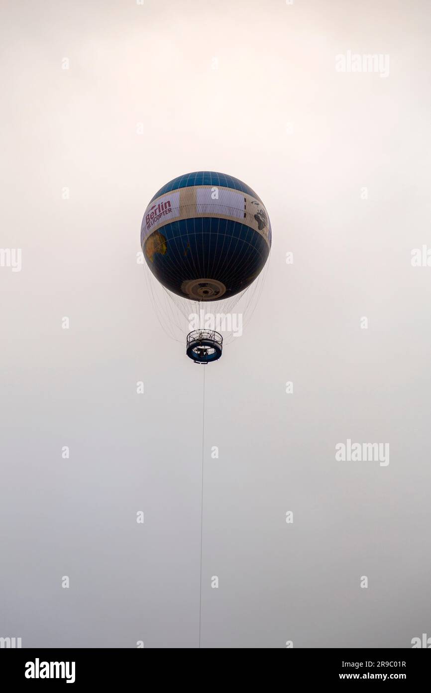 Berlin, Germany - DEC 21, 2021: Die Welt Hot Air Balloon that goes up ...