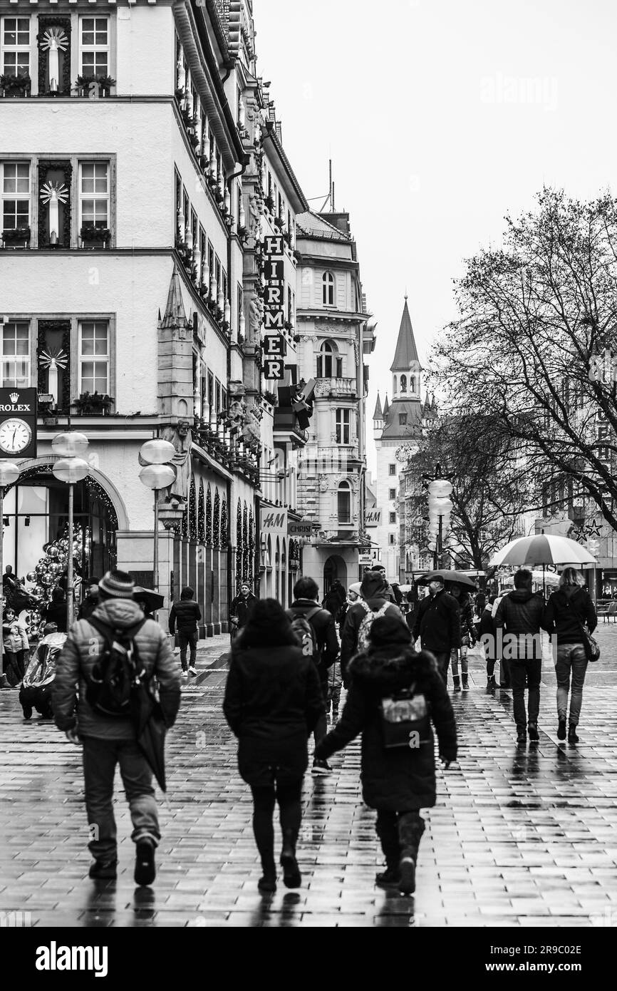 Munich, germany winter Black and White Stock Photos & Images - Alamy