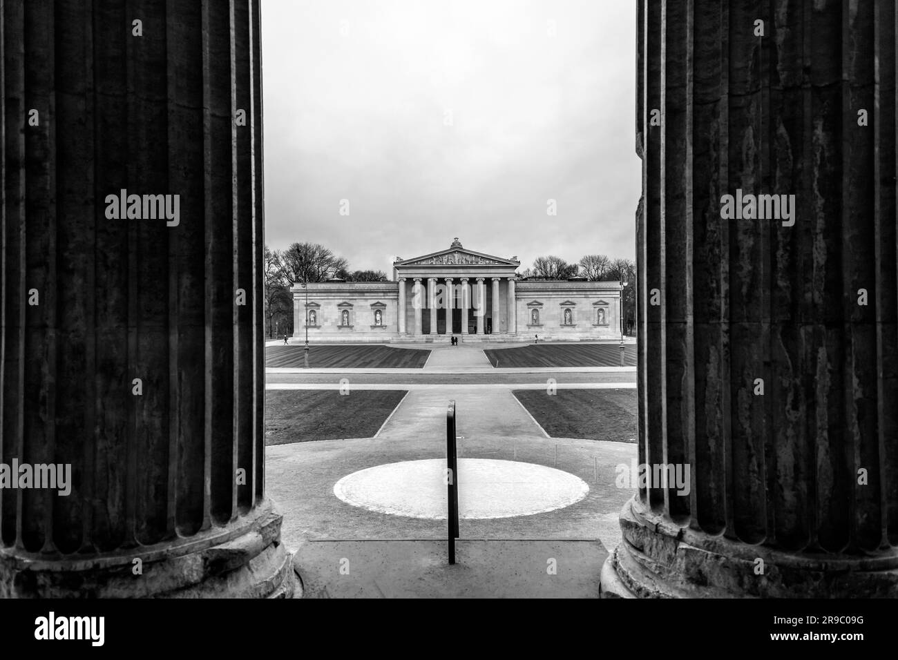Königsplatz square, built in the style of European Neoclassicism in the ...