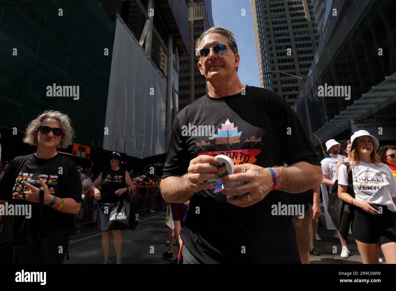 Toronto Maple Leafs president Brendan Shanahan walks in the Toronto ...