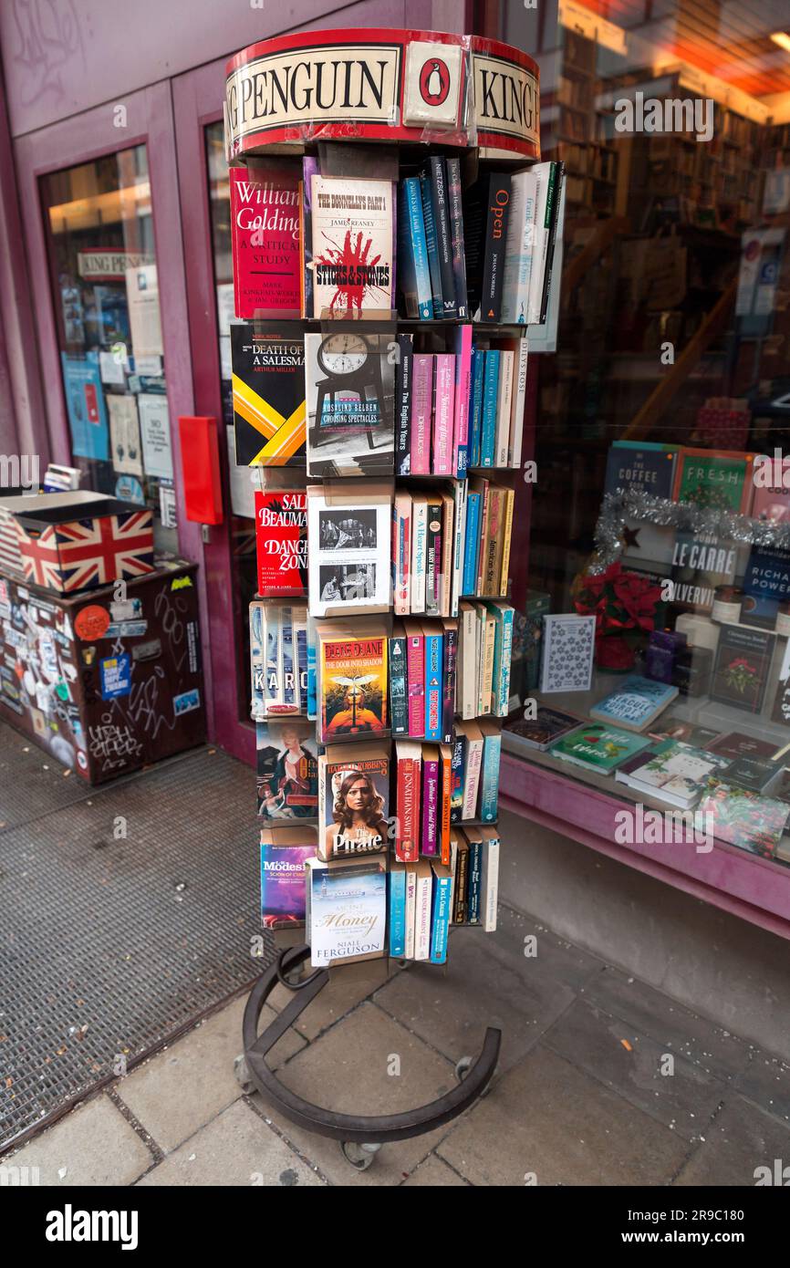 Munich, Germany - DEC 23, 2021: Second hand used books for sale on a ...