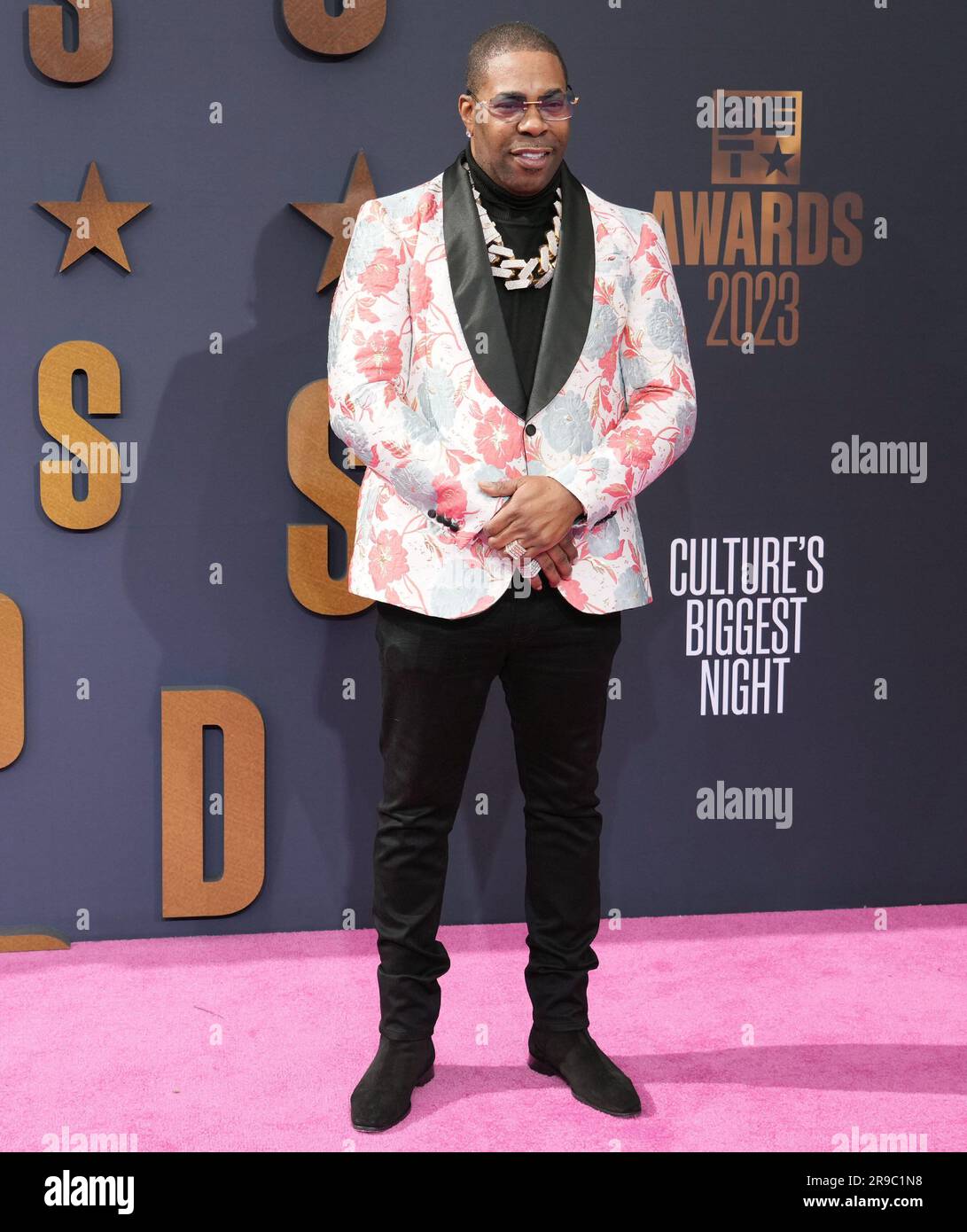 Los Angeles, USA. 25th June, 2023. Busta Rhymes arrives at the 2023 BET ...