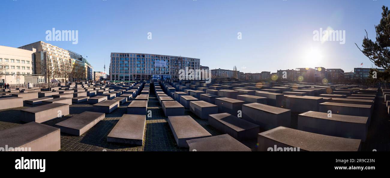 Berlin, Germany - 20 DEC 2021: The Holocaust Memorial is a memorial in ...